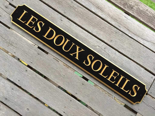 Custom v-carved Quarterboard sign - Add your name – The Carving Company