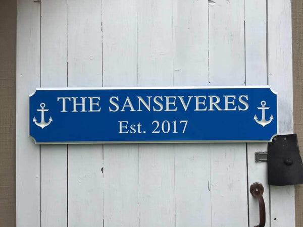 Custom Carved Last Name Sign / Family Sign with established year – The ...