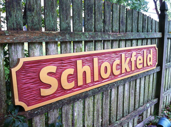 Large House Marker Sign Personalized with Family Name – The Carving Company