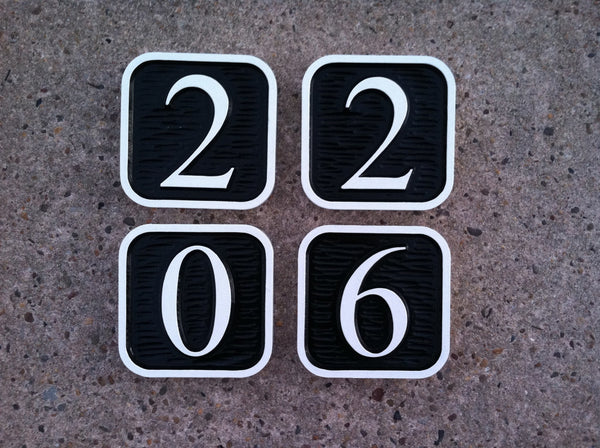 Single Digit House Marker signs - Custom Street Number plaques (A73 ...