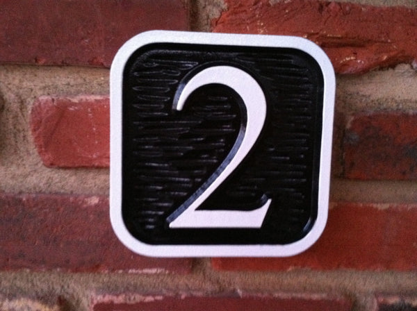 Single Digit House Marker signs - Custom Street Number plaques (A73 ...