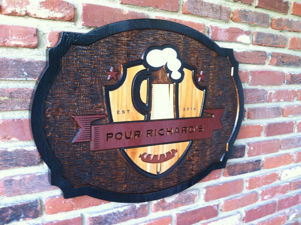 Custom Carved Bar-Pub-Tavern Sign - Cedar – The Carving Company
