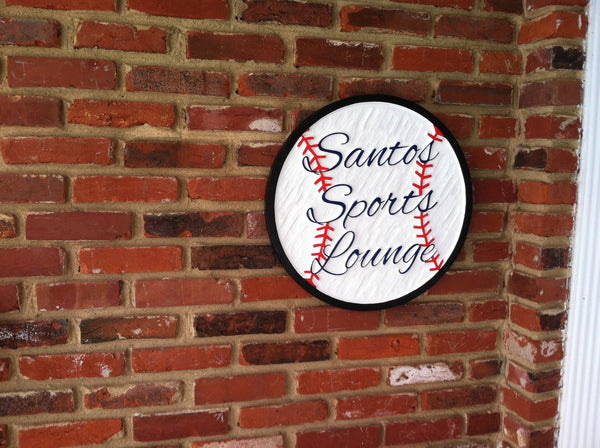 Personalized Baseball Bar Sign - Sports Bar Sign - Custom Carved Signs ...