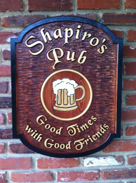 Custom Carved Pub Sign – The Carving Company