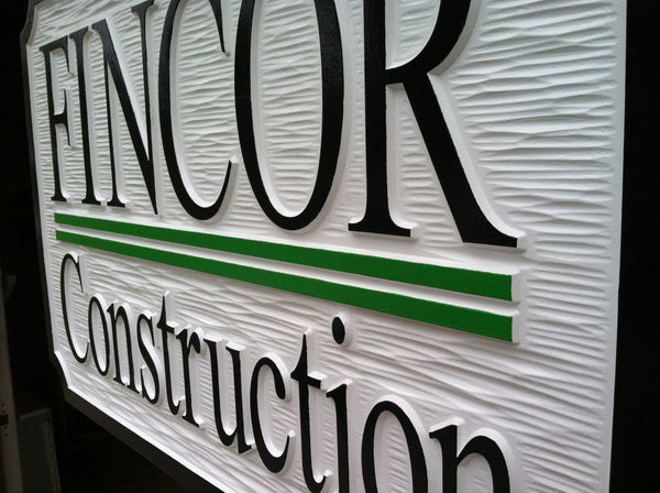 Custom Carved Dimensional Professional Exterior Business Sign – The ...