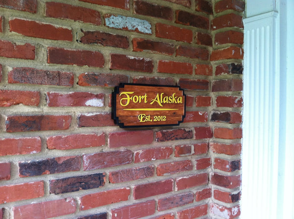 Personalized Cedar Camp Sign – The Carving Company