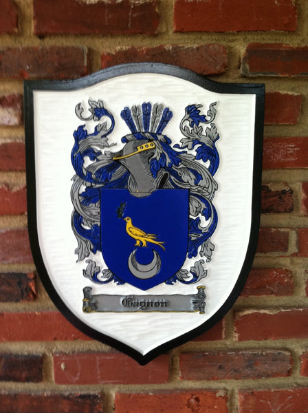 Custom Family Crest Sign - Coat of arms – The Carving Company