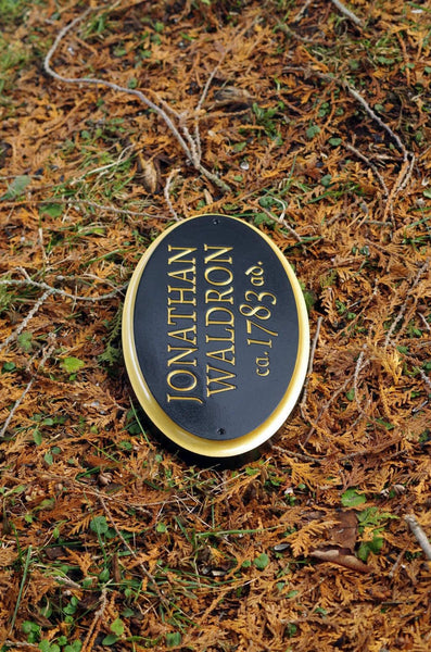 Custom Carved Builders Name Sign / Founder Sign with circa year – The ...