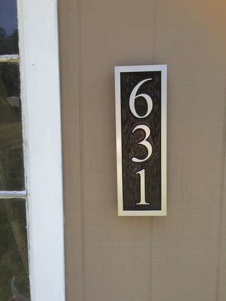Vertical Address Sign - Create your own House number – The Carving Company